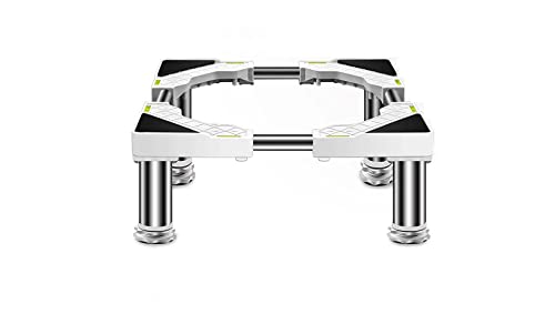 Washing Machine Base Stand, with 4 Heavy Duty Adjustable Feet Hight 10-13cm, Universal Multi-functional Base Holder for Dryer Refrigerator Furniture Washing Machine, Max Load 550LB (4legs-Hight10cm)