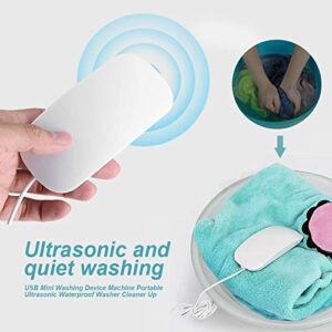 Mini Portable Ultrasonic Automatic Electric Washing Machine Washer Laundry Household Small Ultrasound Turbo Travel Washer