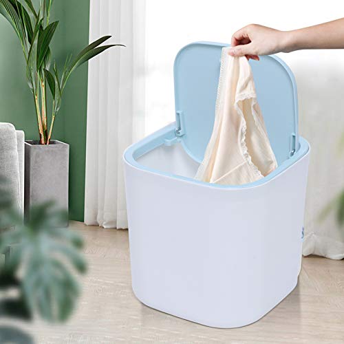 ONENUSYON 3.8L Mini Portable Washing Machine，USB Ultrasonic Turbine Washing Machine Lightweight Washer，For Underwear Baby Clothes Socks ，White/Blue/Pink(Plastic（blue）)