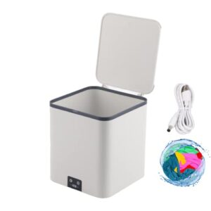 natudeco 4.5l mini washing machine usb large capacity portable bucket washing machine socks towel washing tools for hotel apartment dormitory