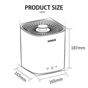 MJJ Mini Washing Machine, Small Underwears Washing Machine, 2.5L Portable Turbo Washer Machine,for Underwears,