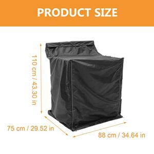 Zerodeko Washing Machine Cover Washer Dryer Cover Waterproof Thickening Oxford Cloth Front Load Machine Cover Cushion Sleeves for Indoor Outdoor