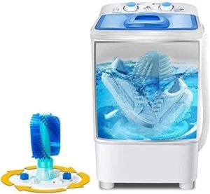 mingrxieh portable washing machine and mini electric shoe washing machine, 5.0kg automatic washing machine 2-4 pairs of shoes washing capacity, for apartment dormitory