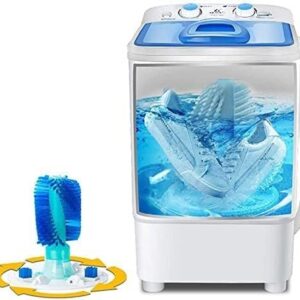 MingrXieh Portable Washing Machine and Mini Electric Shoe Washing Machine, 5.0Kg Automatic Washing Machine 2-4 Pairs of Shoes Washing Capacity, for Apartment Dormitory