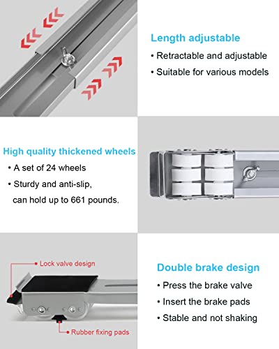 Metal Adjustable Movable Bracket For Refrigerator Washing Machine Dryers Diswashers Base, Extensible Appliance Roller Furniture Dolly Mobile Roller, Washing Machine Stand with wheels