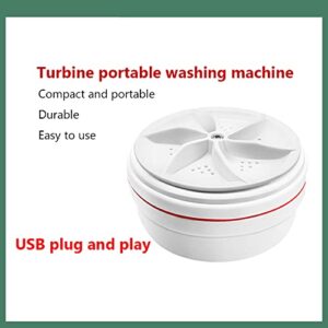 Portable Cleaning Washing Machine Removes Dirt Mini Ultrasonic Turbo Washer for Underwear Socks for Home Travel