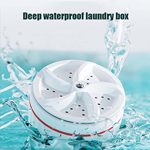 Portable Cleaning Washing Machine Removes Dirt Mini Ultrasonic Turbo Washer for Underwear Socks for Home Travel