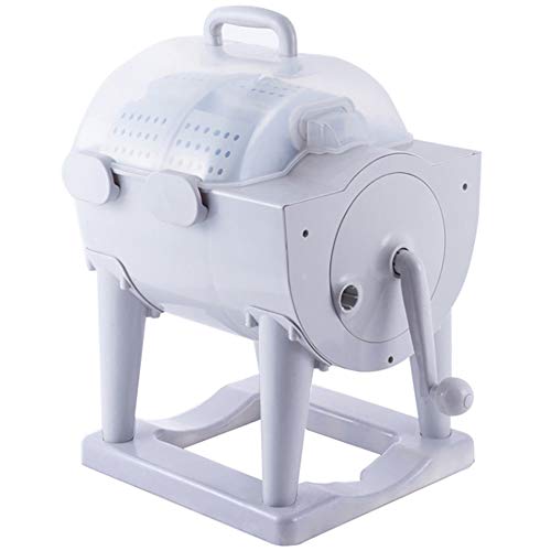 Portable Compact Non-electric Washing Machine Mini Washer with Spin Dryer Hand Powered RV Laundry Machine