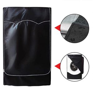 chengjing Roller Washing Machine Cover, Waterproof Zippered Washer Storage Bag with Silver-Plated PU Coating, External Top Load Washer Protection Bag for Home