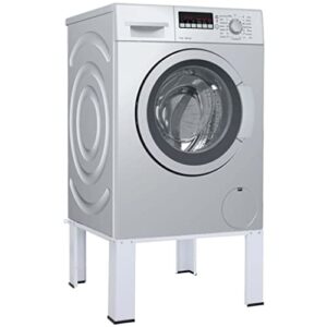 Washing Machine Pedestal Washing and Drying Machine Pedestal Base Stand Washer Dryer Stand Heavy Duty Washing Machine Pedestal Steel Washing Machine Stand White 27.2 x 27.2 x 12.8 inch (W x D x H)