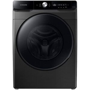 samsung wf45a6400av 4.5 cu. ft. brushed black large capacity smart dial front load washer