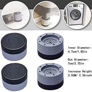 4PCS Shock and Noise Cancelling Washing Machine Support,Washer And Dryer Anti-Vibration Pads, Washing Machine Foot Pads for All Washing Machine detachable pads for fridge and Dryer Raise Height