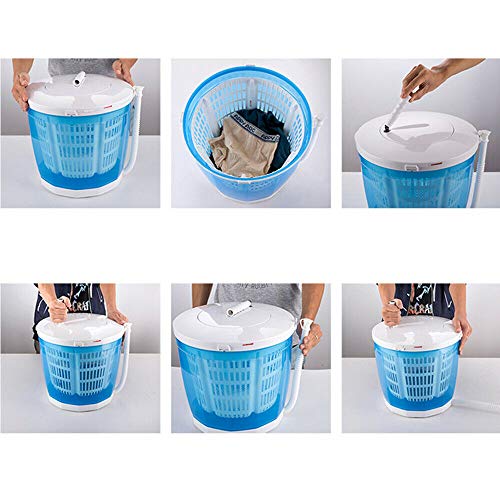 2 in 1 Portable Mini Laundry Machine Traveling Outdoor Washing Machine Compact Washer Spin Dryer Labor-saving