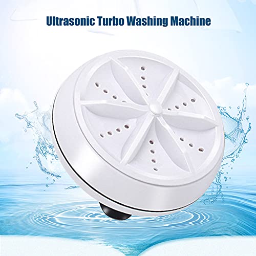 ODOORACT Ultrasonic Turbine Washing Machine - Portable Mini Ultrasonic Turbine Washing Machine with USB powered, Suitable for Apartment, Dormitory, RV, Shoes Washer (2 in 1)