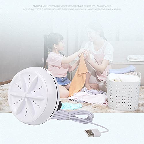 ODOORACT Ultrasonic Turbine Washing Machine - Portable Mini Ultrasonic Turbine Washing Machine with USB powered, Suitable for Apartment, Dormitory, RV, Shoes Washer (2 in 1)