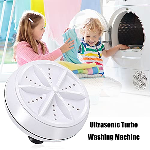 ODOORACT Ultrasonic Turbine Washing Machine - Portable Mini Ultrasonic Turbine Washing Machine with USB powered, Suitable for Apartment, Dormitory, RV, Shoes Washer (2 in 1)