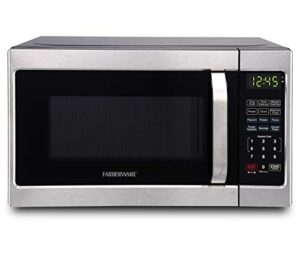 farberware classic microwave oven, 0.7 cu. ft., 700-watt, with child lock, brushed stainless steel