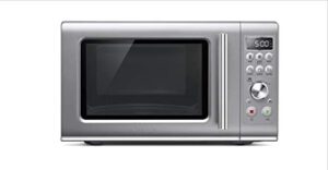 breville compact wave soft-close microwave oven, silver, bmo650sil