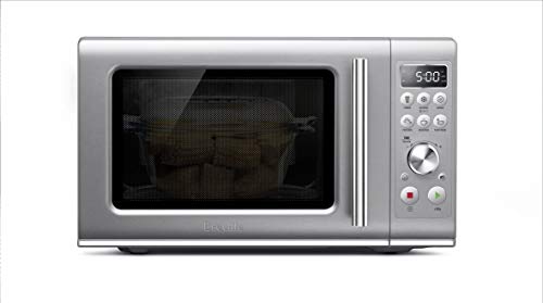 Breville Compact Wave Soft-Close Microwave Oven, Silver, BMO650SIL