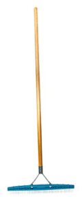 grandi groom ab24 carpet rake, 18-inch head, 54-inch handle, blue