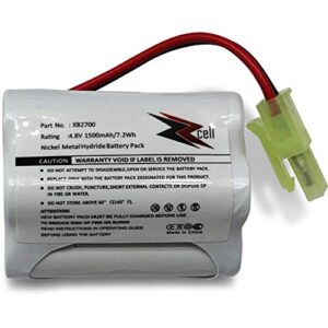 zzcell battery replacement for euro pro shark vacuum carpet and carpet sweeper xb2700, v2930, v2700z, vac-xb2700, v2700, 1500mah (1)