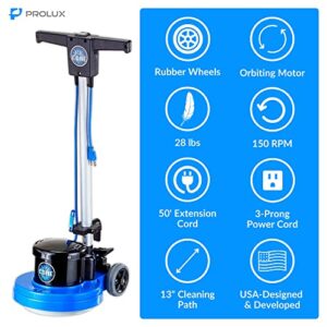 Prolux Core Heavy Duty Single Pad Commercial Polisher Floor Buffer Machine Tile Scrubber (13 Inch Medium Duty Buffer Only)