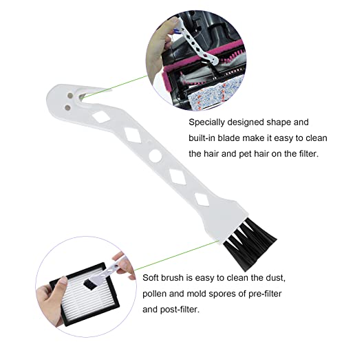 Replacement Accessories Compatible with Robot Sweeping Narwal T10,Microfiber X2 Filters X4 Side Brushes X4 Mop Cloth X1 Brush