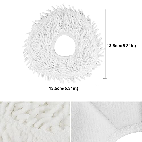 Replacement Accessories Compatible with Robot Sweeping Narwal T10,Microfiber X2 Filters X4 Side Brushes X4 Mop Cloth X1 Brush