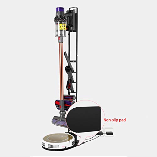 Buwico Stable Cleaner and Sweeper Holder Stand Docking Station Organizer for Dyson Handheld V15 V11 V10 V8 V7 V6 DC30 DC31 DC34 DC35 DC58 DC59 DC62 DC74 Cordless Vacuum Cleaners/Sweeper (Black)