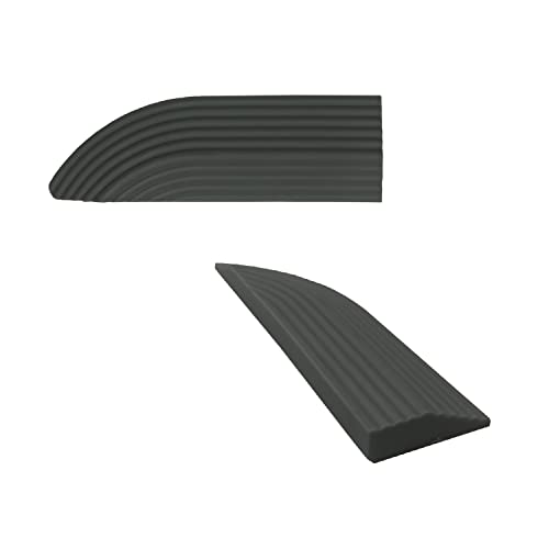 Dorifa 5 Pcs Threshold Ramp Mat Door Sill Scuff Plate Slope Strip Auxiliary Fit for Xiaomi Narwal Ecovacs Roborock Vacuum Cleaner Replacement Parts (Grey)