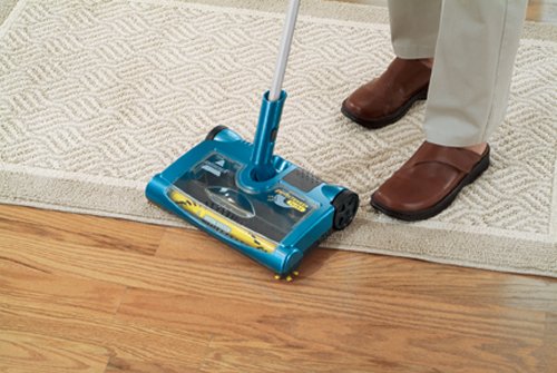 Bissell Perfect Sweep Turbo Powered Triple Brush Sweeper, 28801, Blue