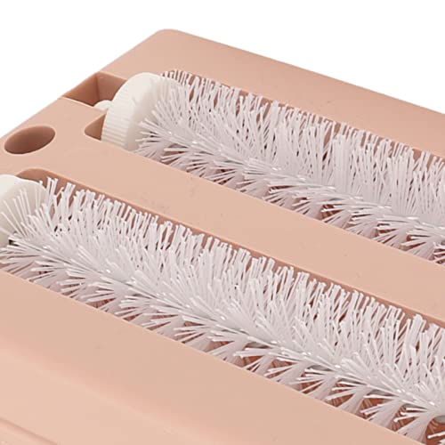 Carpet Debris Brush Double,Carpet Sofa Sweeper Double Roller Remove Debris Table Sweeper Cleansing Brush for Desktop Bed