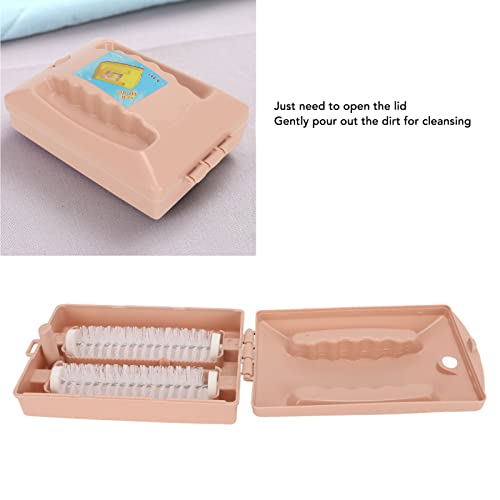 Carpet Debris Brush Double,Carpet Sofa Sweeper Double Roller Remove Debris Table Sweeper Cleansing Brush for Desktop Bed