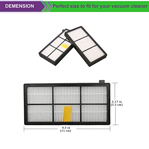 PELLYDA Replacement HEPA filters for IRobot Roomba 850 860 861 866 870 880 890 800 Series 960 980 981 985 900 Series Vacuum Cleaner,irobot Roomba Replenishement Parts