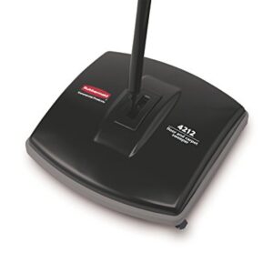 Rubbermaid Commercial Galvinized Steel Carpet & Floor Sweeper, Cordless Sweeper, Hardwood Floor Cleaner, Push Broom