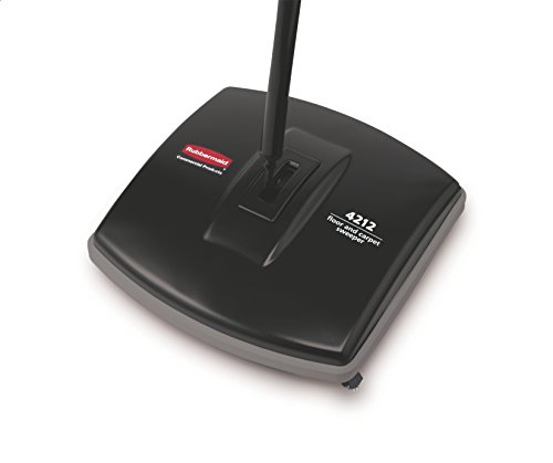 Rubbermaid Commercial Galvinized Steel Carpet & Floor Sweeper, Cordless Sweeper, Hardwood Floor Cleaner, Push Broom