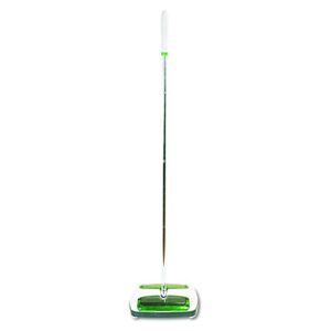 scotch-brite m007ccw quick floor sweeper, rubber bristles, 42″ aluminum handle, white