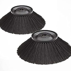 2 Side Brooms for Industrial Floor Sweeper with Triple Brooms, 38" Outdoor and Indoor Sweeper(Pack of 2)