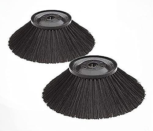 2 Side Brooms for Industrial Floor Sweeper with Triple Brooms, 38" Outdoor and Indoor Sweeper(Pack of 2)