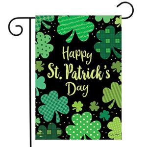 briarwood lane st. patrick’s day clovers st patricks day garden flag – 12.5″ x 18″ – irish garden flag – celtic garden flag – saint patricks day garden flag – celtic shamrock garden flag – irish flag