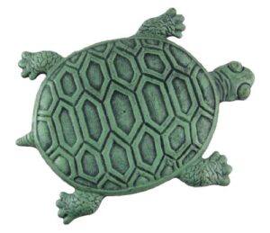 insideout iron verdigris garden turtle stepping stone