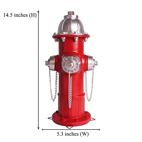 Claratut Resin Small Dog Fire Hydrant Puppy（Only Suitable for Puppies） Pee Post Training Statue ,14.5 inches Outdoor Garden Yard Lawn Ornament with 4 Stakes