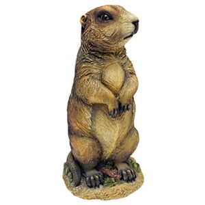 design toscano ql57873 pesty, the garden gopher statue, 6″ wx5.5 dx12 h, full color