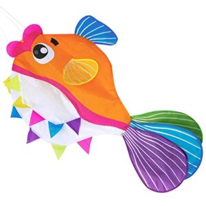 emma kites 29-inches balloon fish windsock hanging décor for garden backyard balcony porch campsite decoration