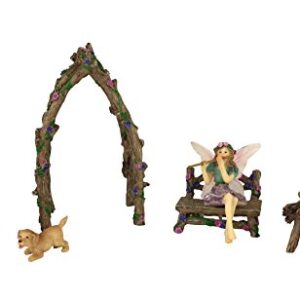 Musical Sisters Fairy Garden Set: 7 Pieces Miniature Fairy Garden Accessory