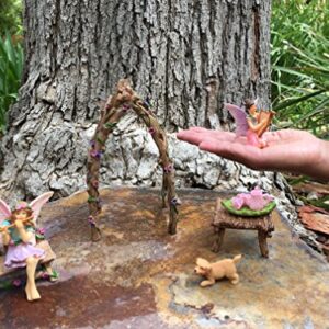 Musical Sisters Fairy Garden Set: 7 Pieces Miniature Fairy Garden Accessory