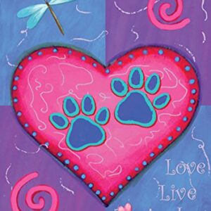 Toland Home Garden 112623 Love Live Bark Valentine Flag 12x18 Inch Double Sided Valentine Garden Flag for Outdoor House V-Day Flag Yard Decoration