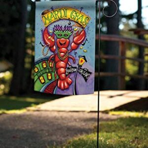 Toland Home Garden 112605 Celebration Crustacean Mardi Gras Flag 12x18 Inch Double Sided for Outdoor Party House Yard Decoration