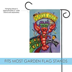 Toland Home Garden 112605 Celebration Crustacean Mardi Gras Flag 12x18 Inch Double Sided for Outdoor Party House Yard Decoration