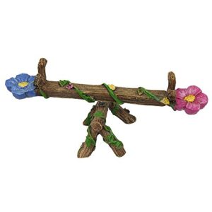 nw wholesaler 4.25 inch miniature fairy garden teeter totter – supplies, furniture, tools, animals and accessories for fairy gardens